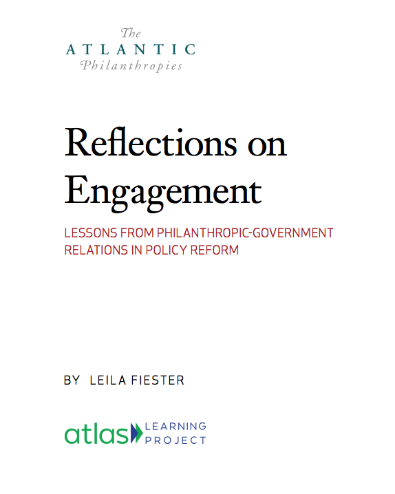 Reflections on Engagement: Lessons From Philanthropic-Government ...