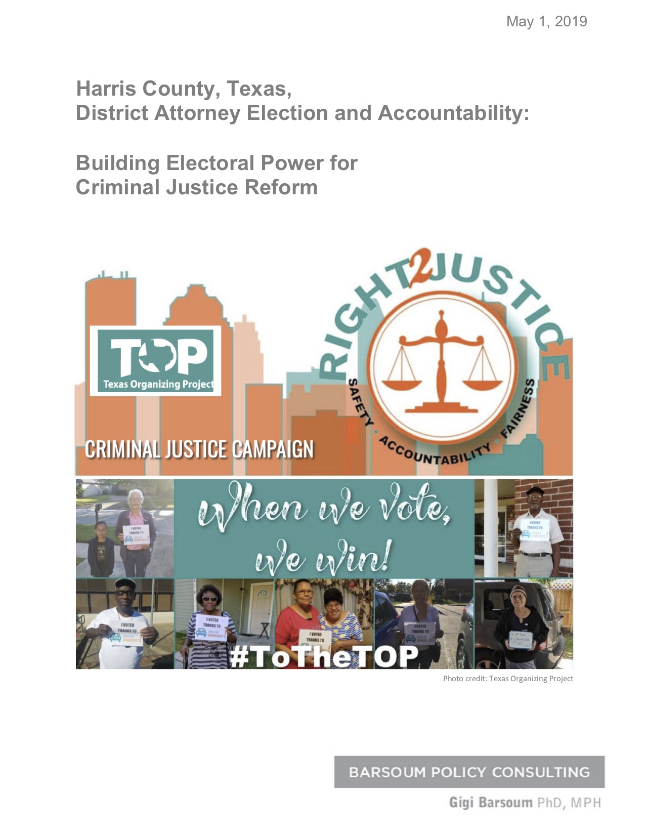 Harris County, Texas, District Attorney Election and Accountability ...